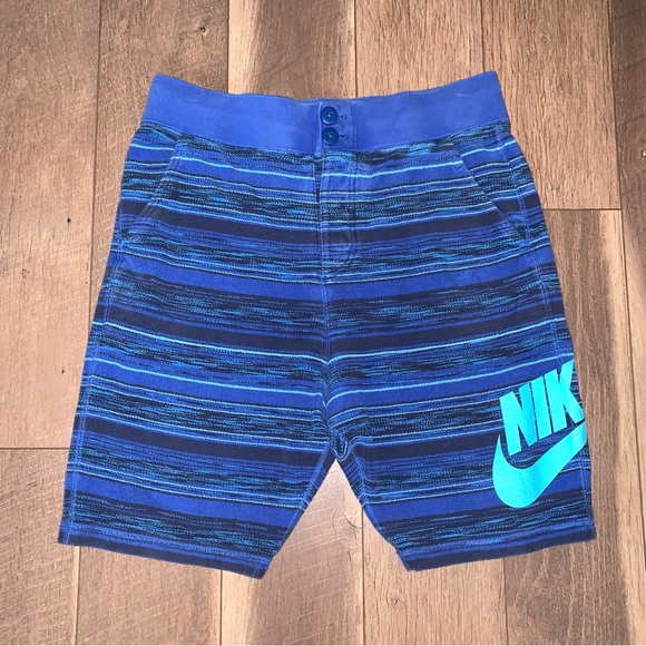Nike | Shorts | Nike Knit Fc Squad Shorts Striped Blue Aqua Size Large ...